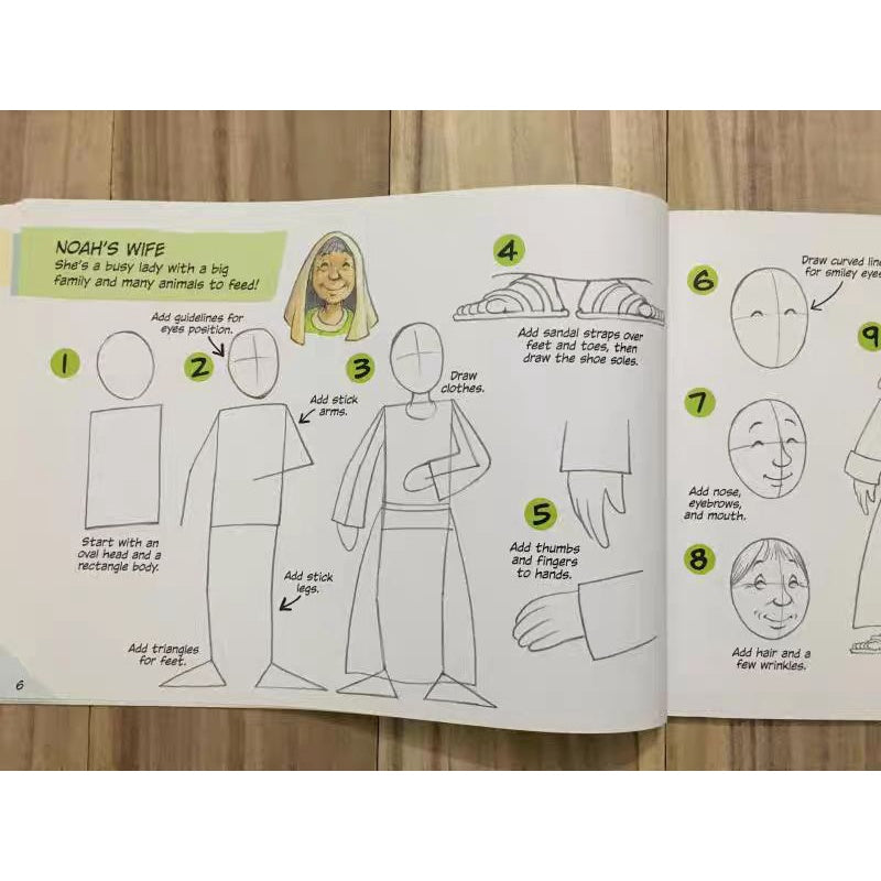 How to Draw Noah and the Animals – Little Bible Box